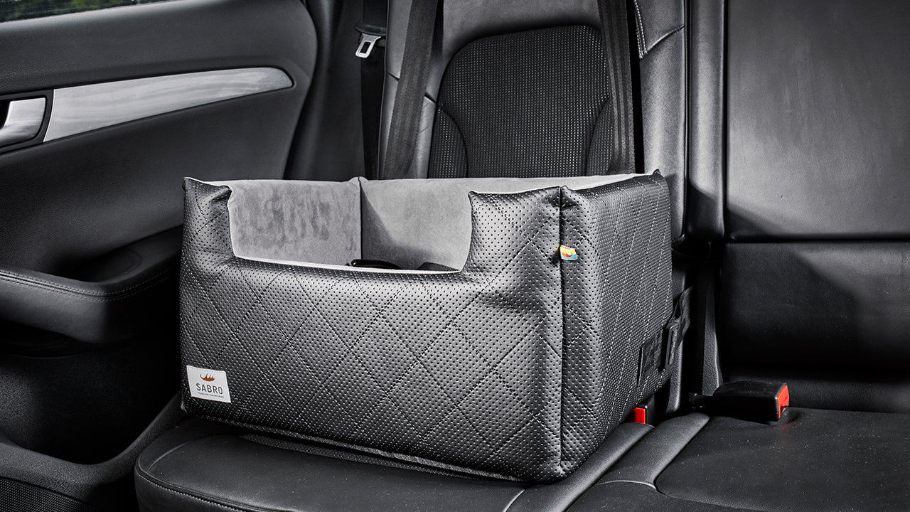 Dog car seat with safety belt the original