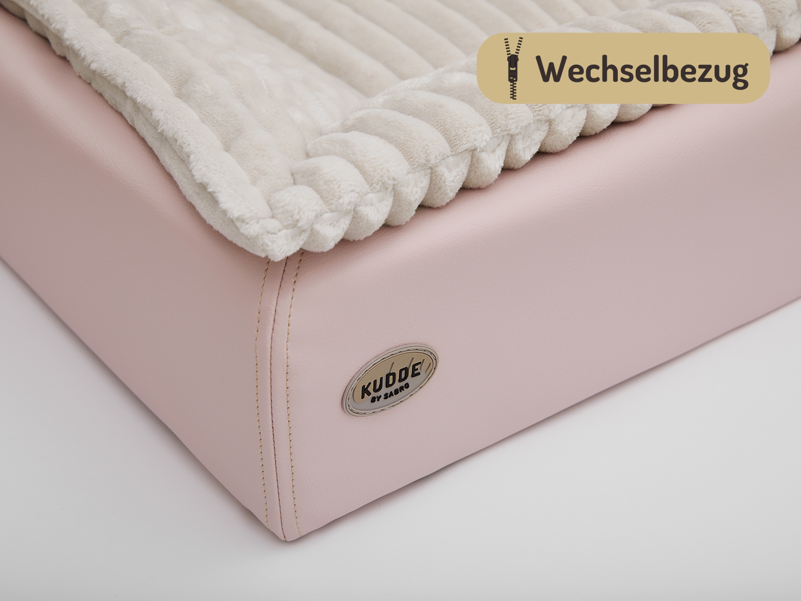 Trendiger Kunstlederbezug zum KUDDE Hundebett | SABRO