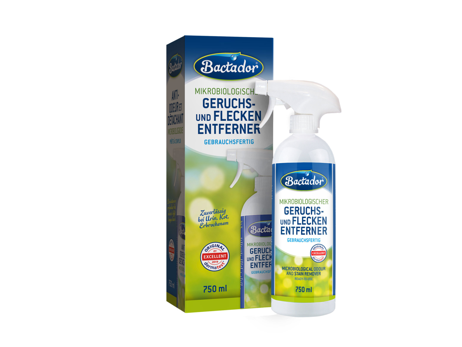 Bactador Spray - removes all odors & stains