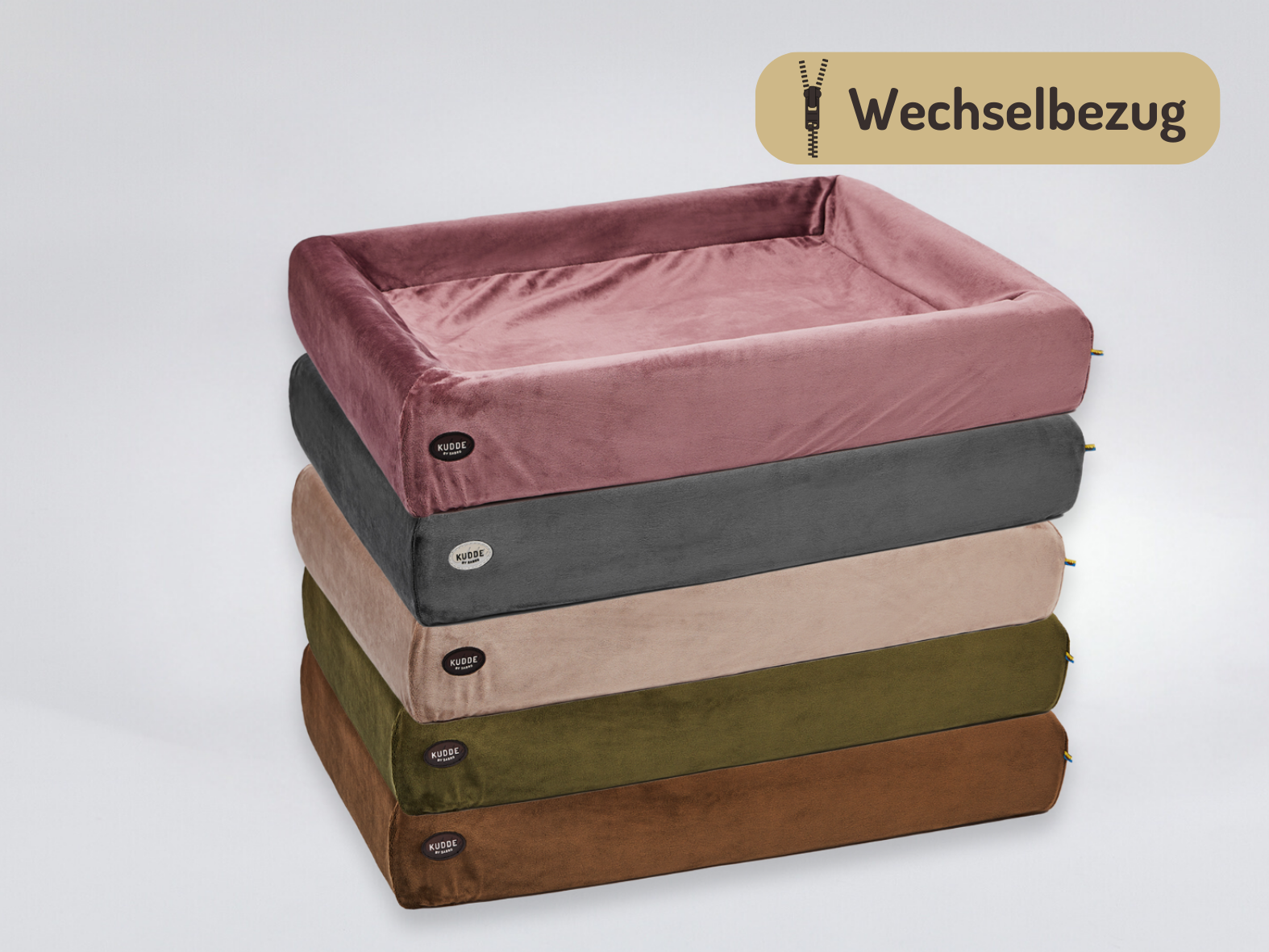 Cover for dog bed KUDDE made of cuddly Mynki fleece - by Sabro